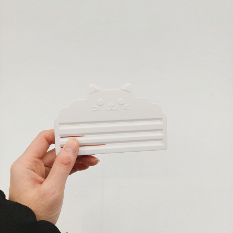 3D-печатный скребок для пакетиков с кошачьим кормом, выдавливатель для кошачьих лакомств, портативный инструмент для выдавливания мясного соуса из пакетиков.