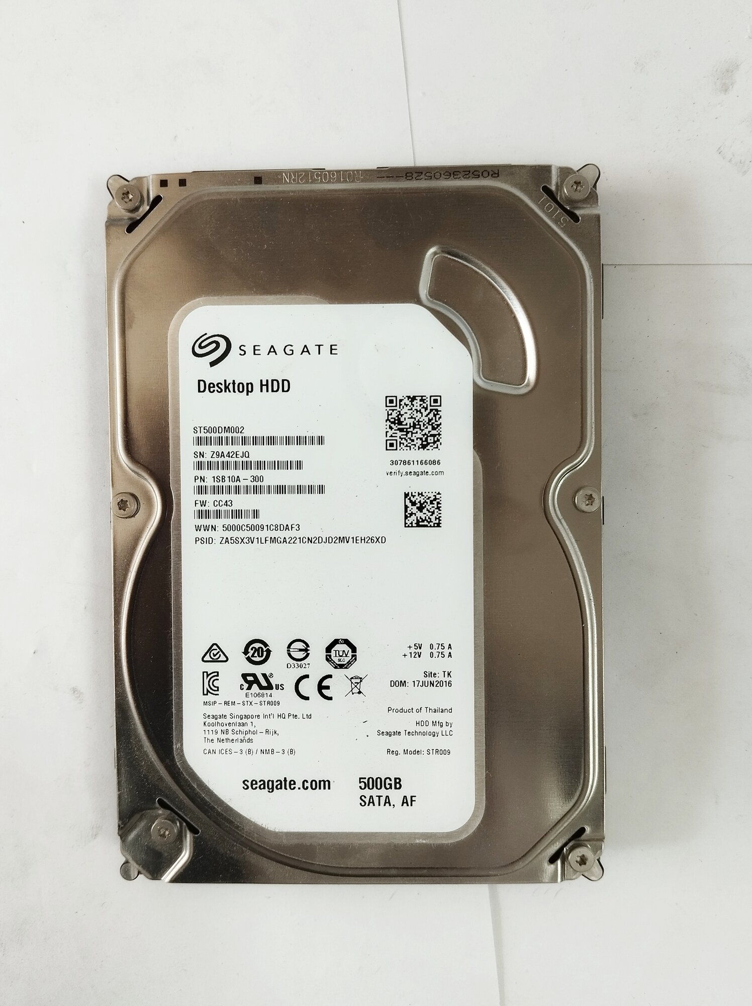Жесткий диск Seagate 500Gb 3.5" SATA