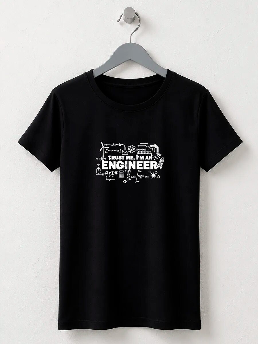 Футболка с надписью инженер engineer