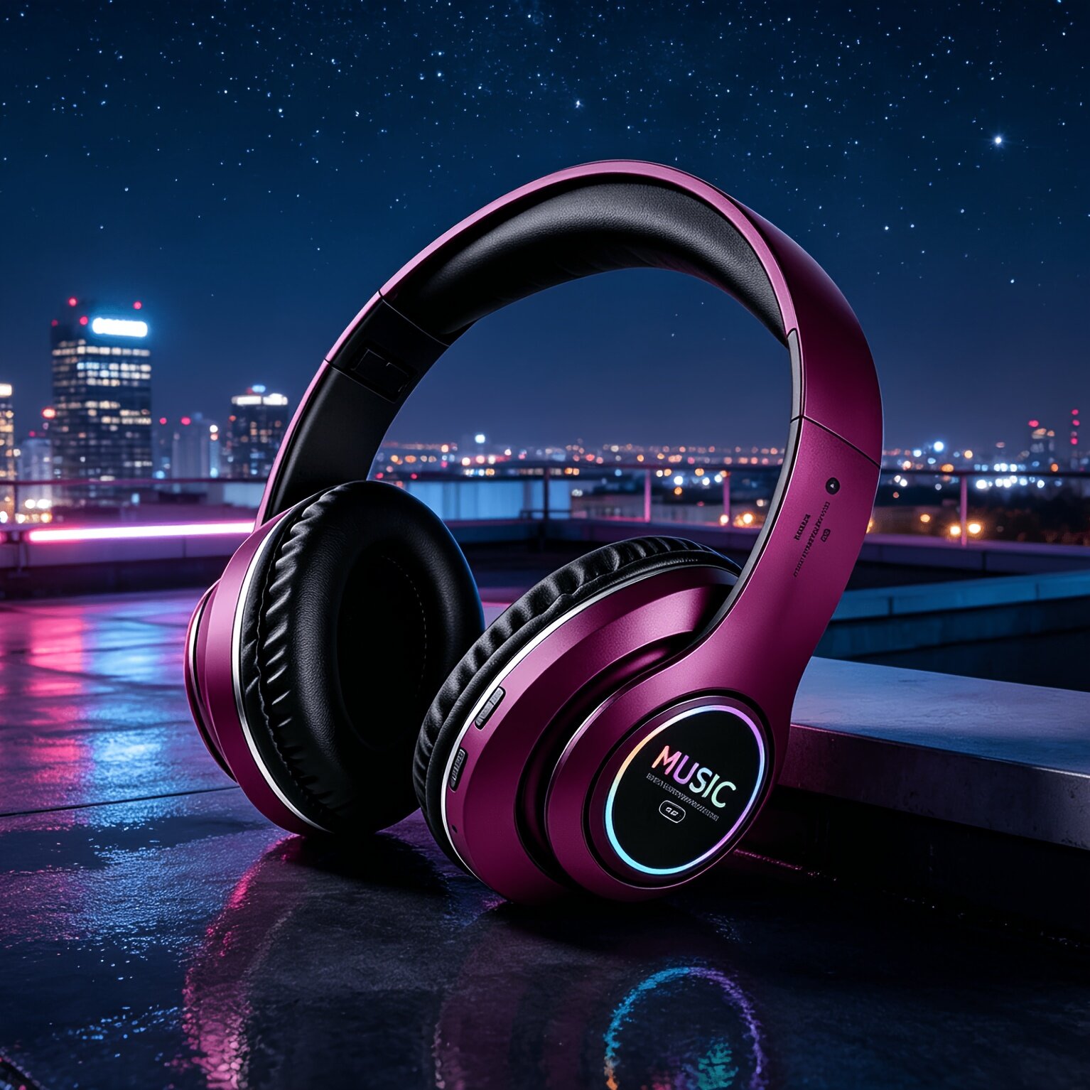 Беспроводные наушники с Bluetooth, проводным подключением и слотом для карты, красные
