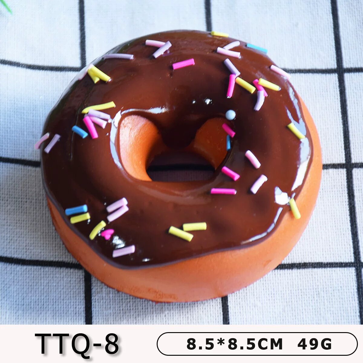 3D Шоколадный пончик с цветными иголками для декора выпечки
