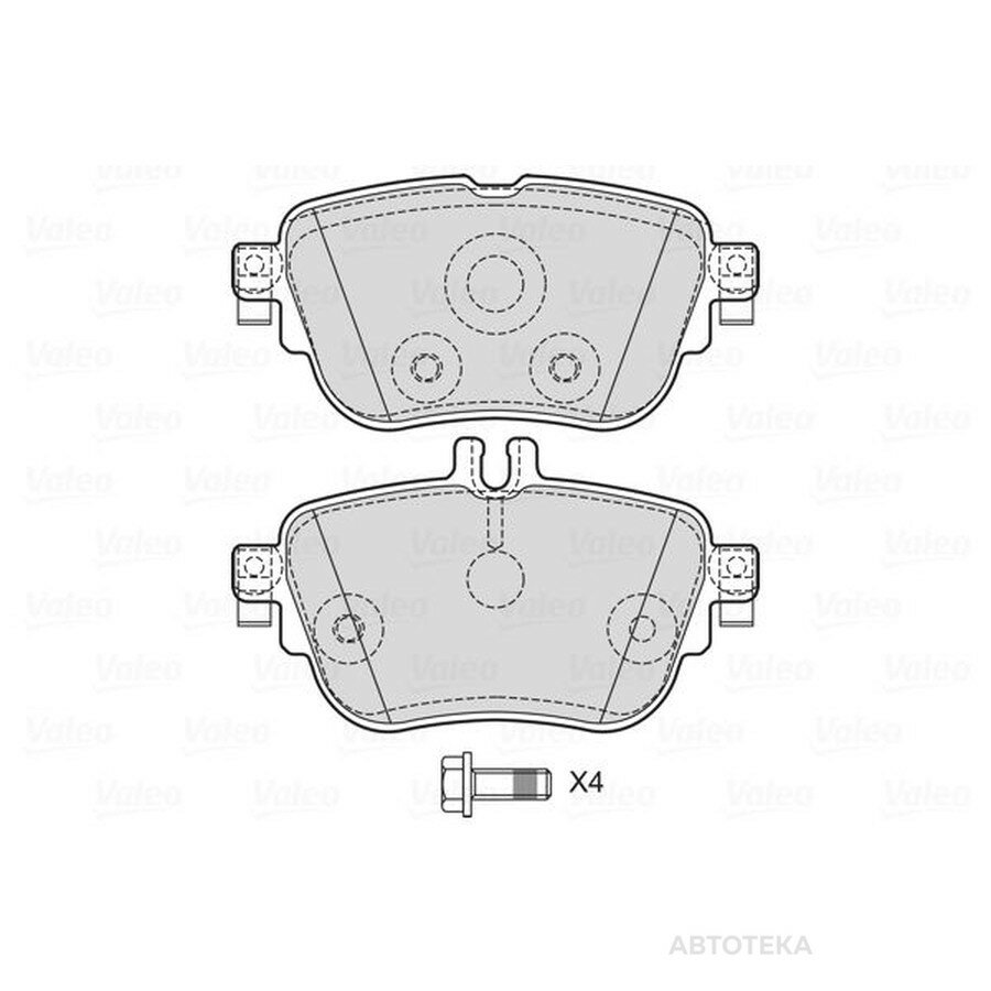 Колодки тормозные VALEO 601740