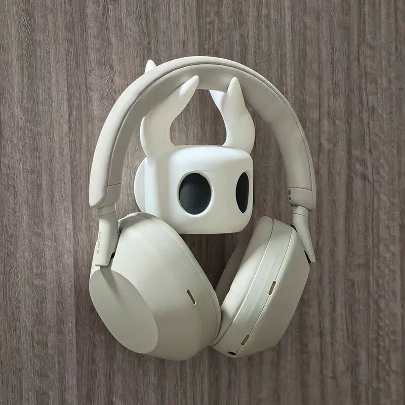 Держатель для наушников и геймпада Hollow Knight настенный, белый, PLA