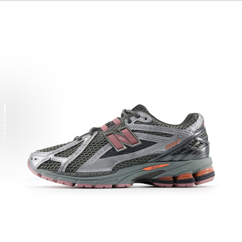 Кроссовки 1906R, New Balance, мужчины, женщины, RU,43, silver/red, EU44