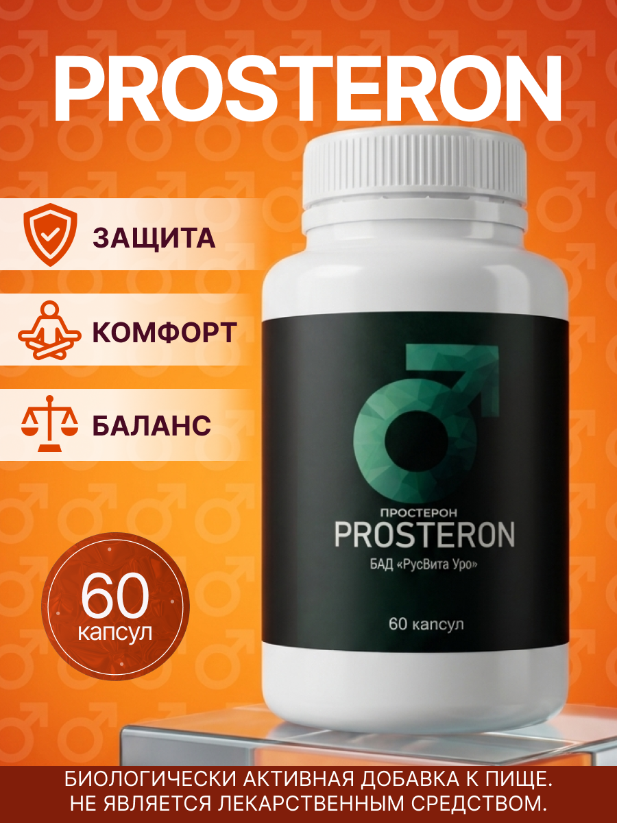 БАД Русвита Уро. Prosteron: Растительная поддержка мочеполовой системы и мужского здоровья