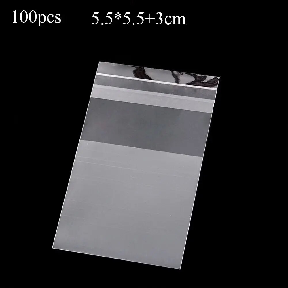 Матовые прозрачные пакеты KANNERT для конфет 100 шт 5.5x5.5cm