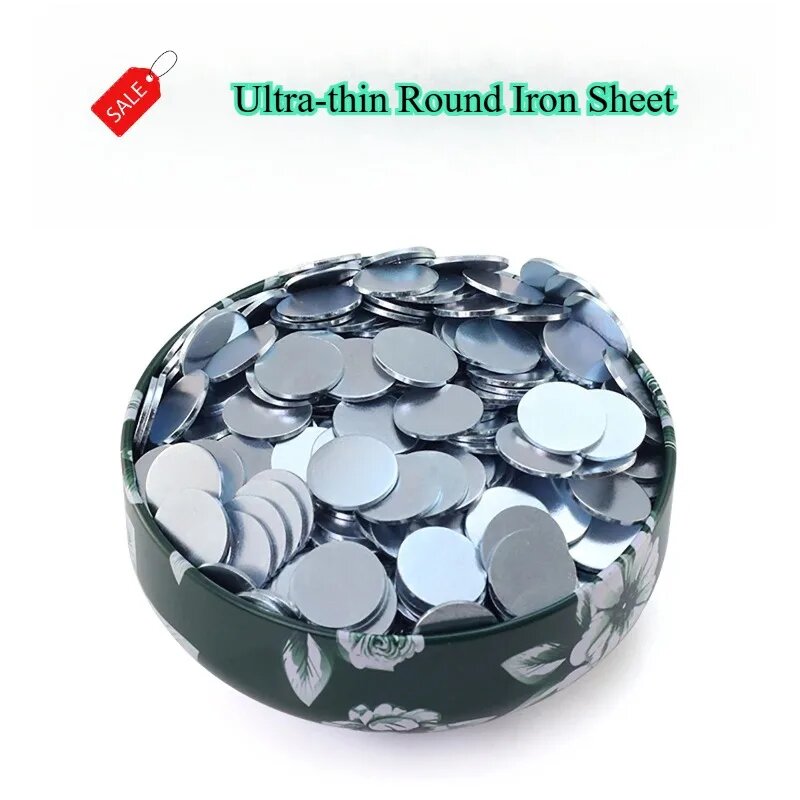 Магнитные оцинкованные железные диски 100 шт. 18 x 0.3mm