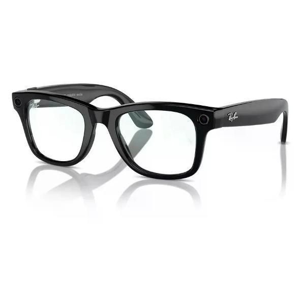 Смарт очки Ray Ban Wayfarer RW4008 (Shiny Black/ Clear)