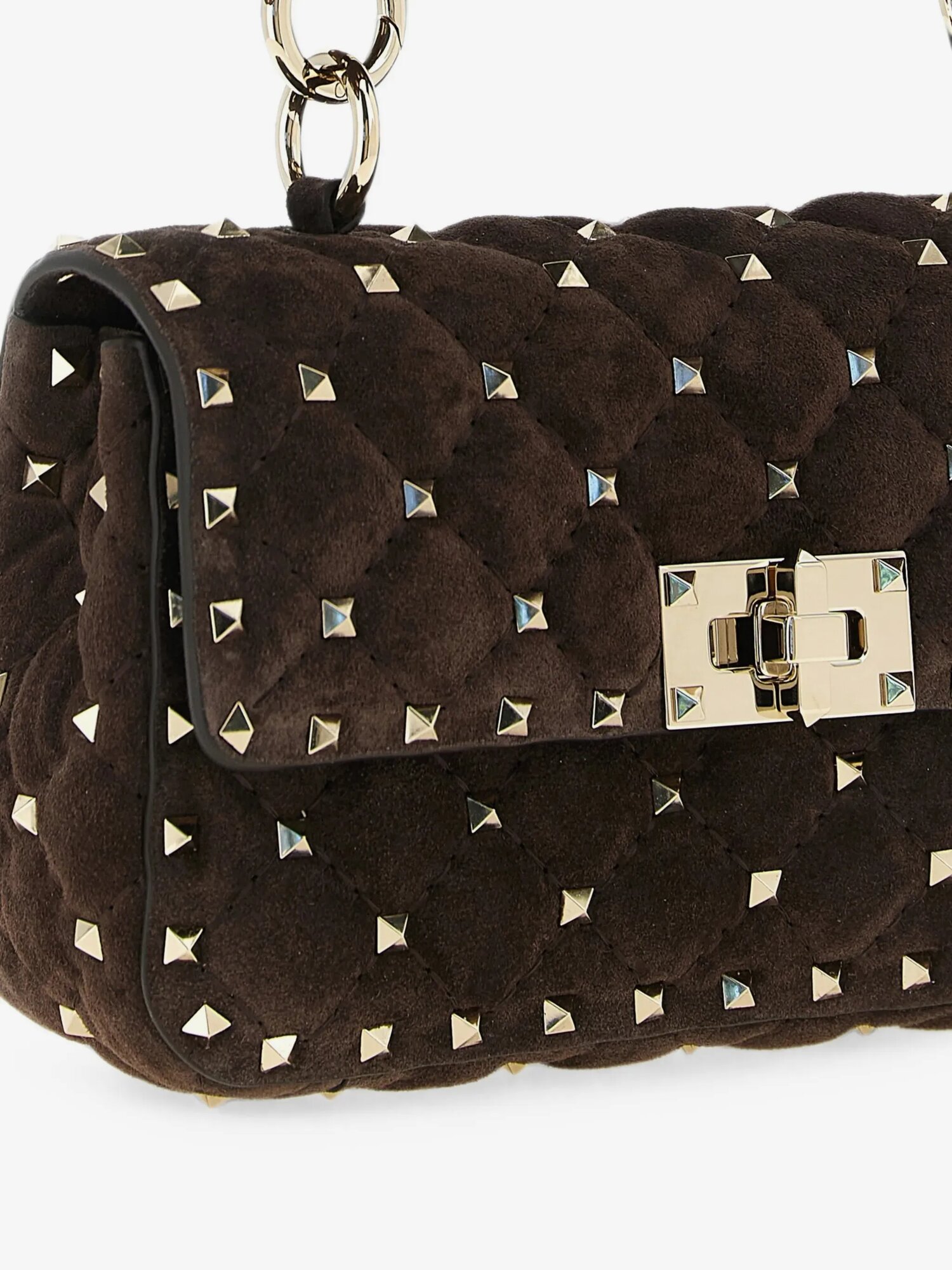 Сумка Valentino Rockstud, коричневый — фото 1