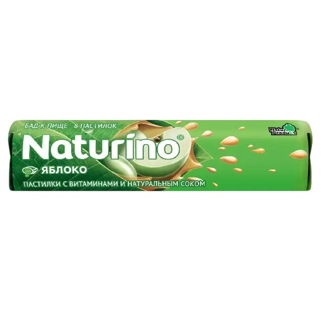 Натурино / Naturino с витаминами и натуральным соком, яблоко пастилки массой 4,2 г 1 шт
