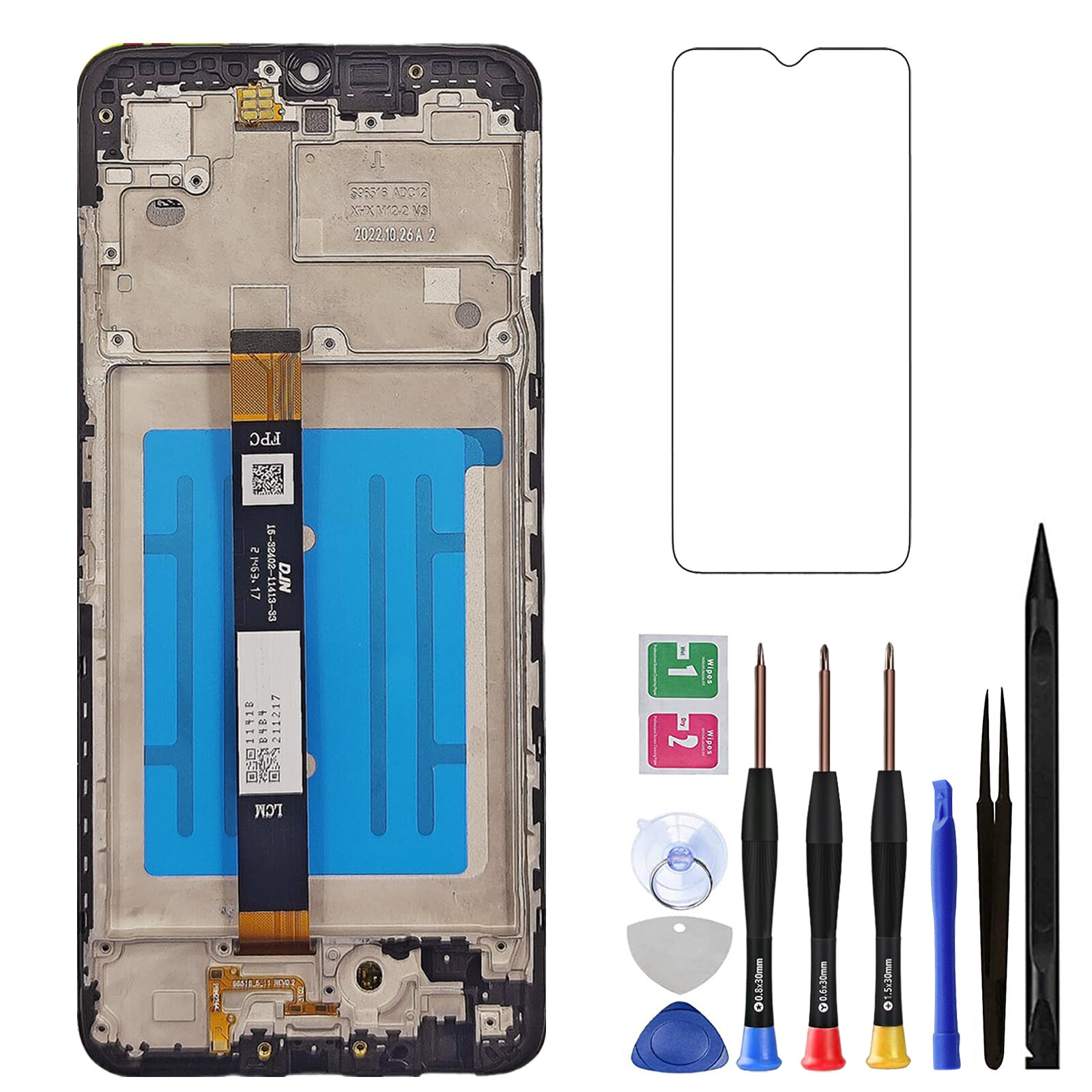 Замена экрана с рамкой для Samsung Galaxy A03S A037U (US-версия), дисплей с тачскрином