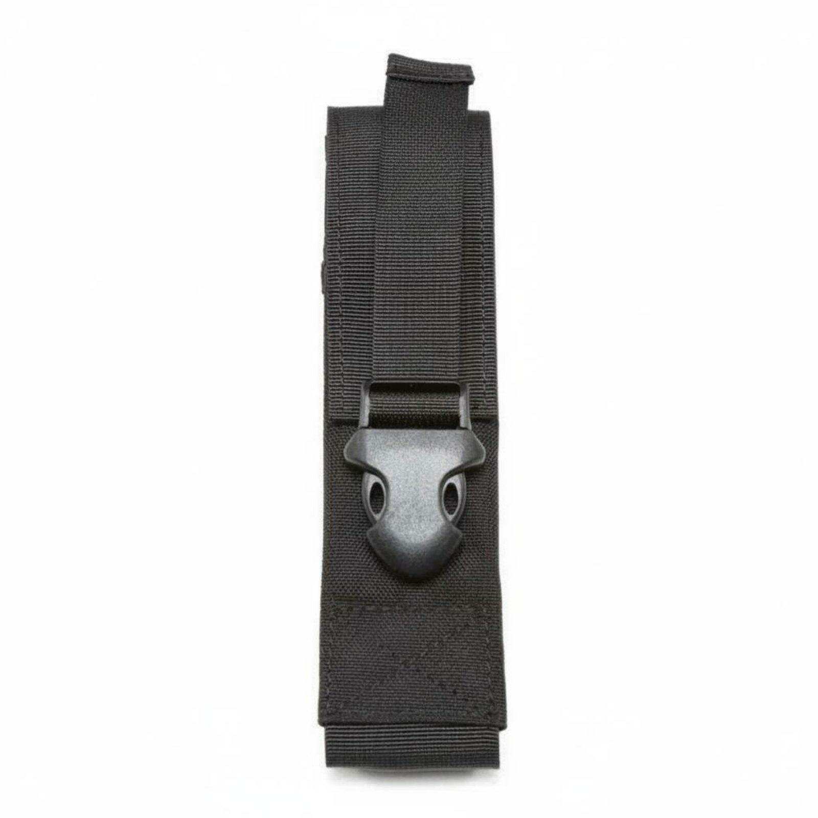 Чехол для фонарика MOLLE из материала 1000D, многофункциональный чехол для фонарика, подходит для кемпинга, активного отдыха, охоты, черный.