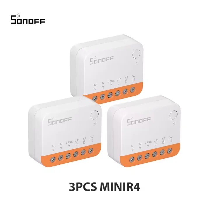 SONOFF MINIR4 умный WiFi-выключатель MINI R4 3PC