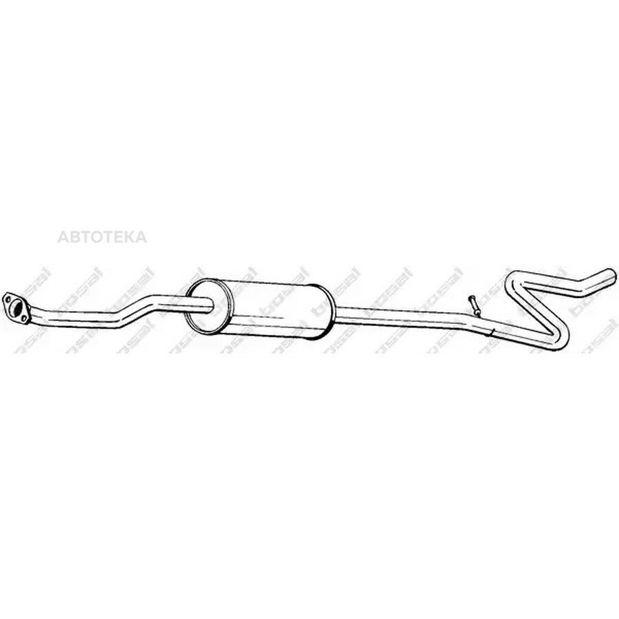 Глушитель центральный CITROEN C3 02- BOSAL 288617