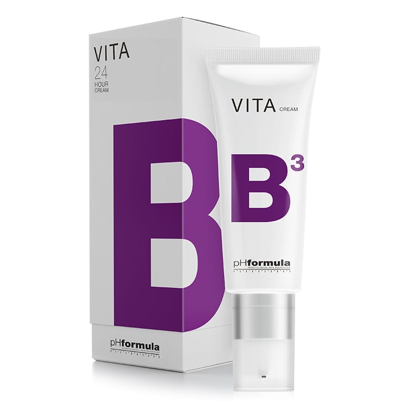 Крем для ухода за кожей pHformula VITA B3 Cream 24h 24-часовой увлажняющий, успокаивающий и укрепляющий сосуды крем с 5% ниацином 50 мл