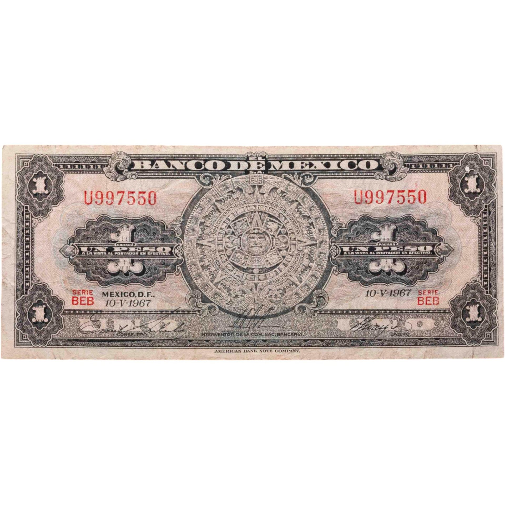 Мексика 1 песо 1967