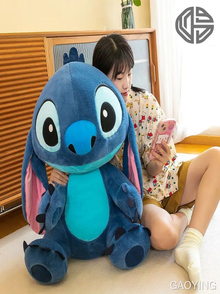 Мягкая игрушка Стич 65 см синяя плюшевая кукла для детей подарок на день рождения