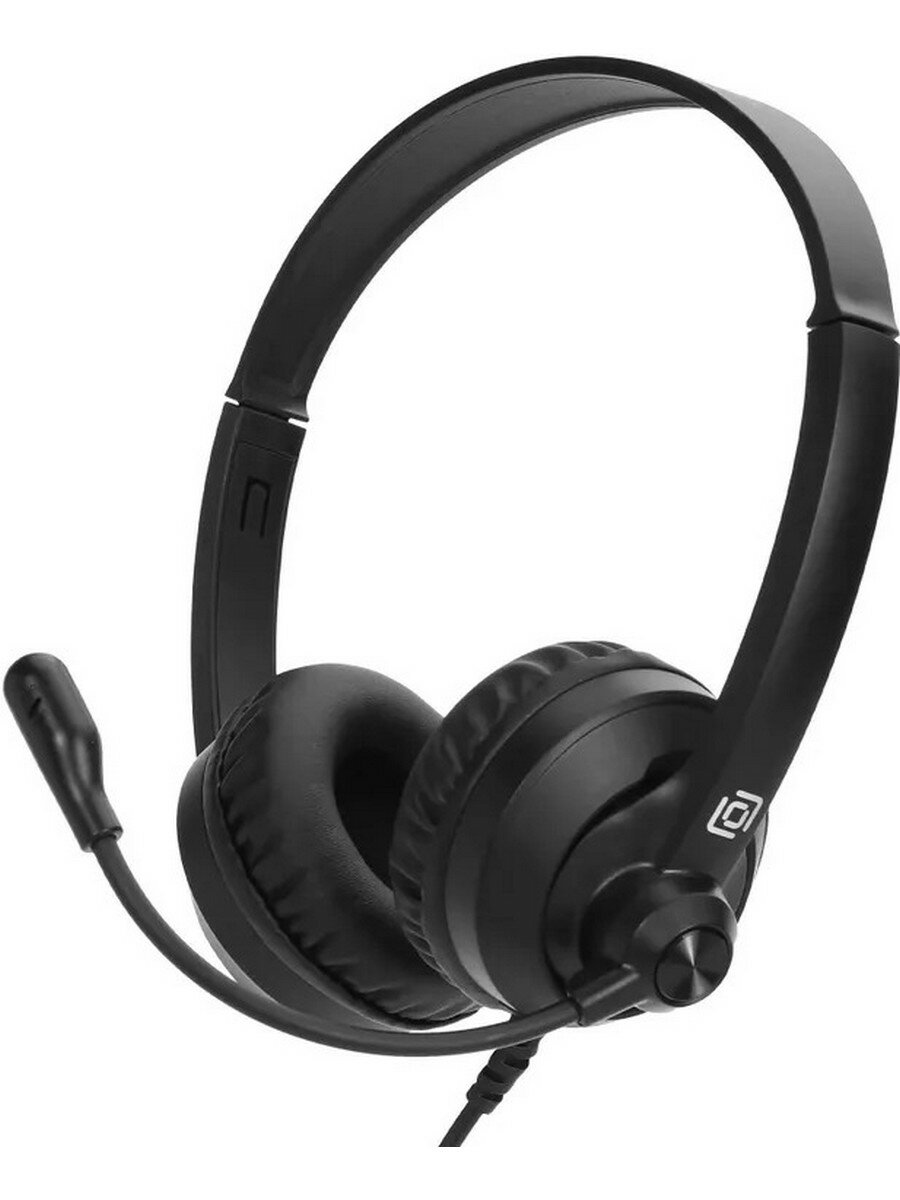 Гарнитура проводная OKLICK HS-M500 черный (USB, кабель 1.8м) (1900379)