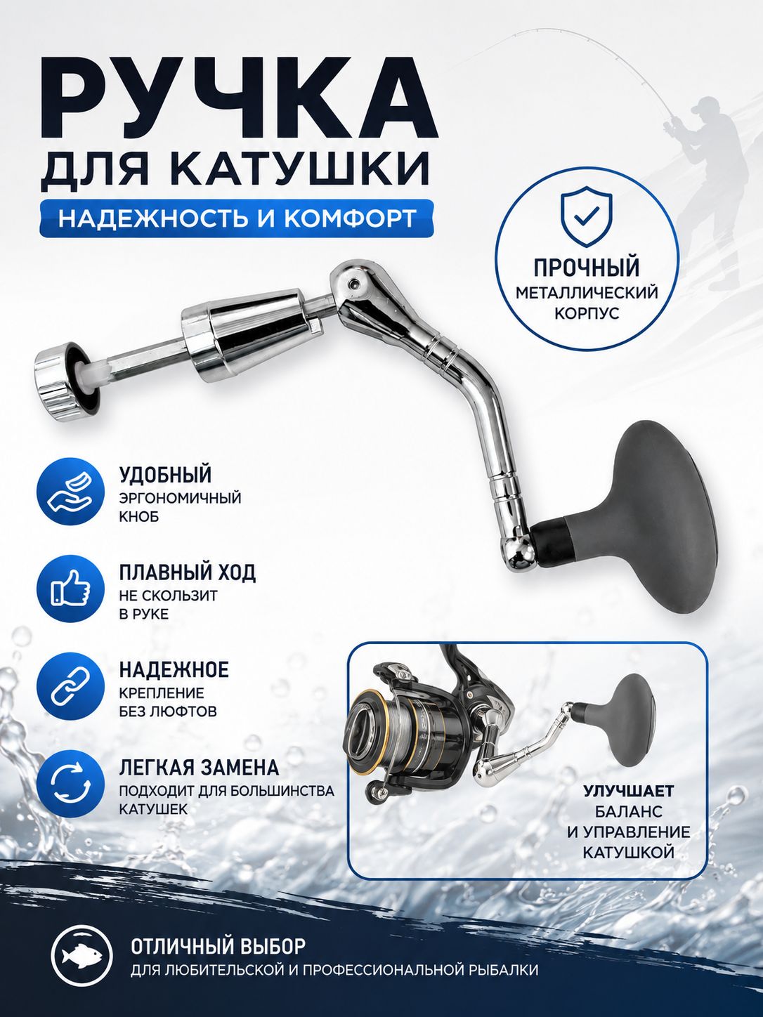 Ручка для катушки рыболовной