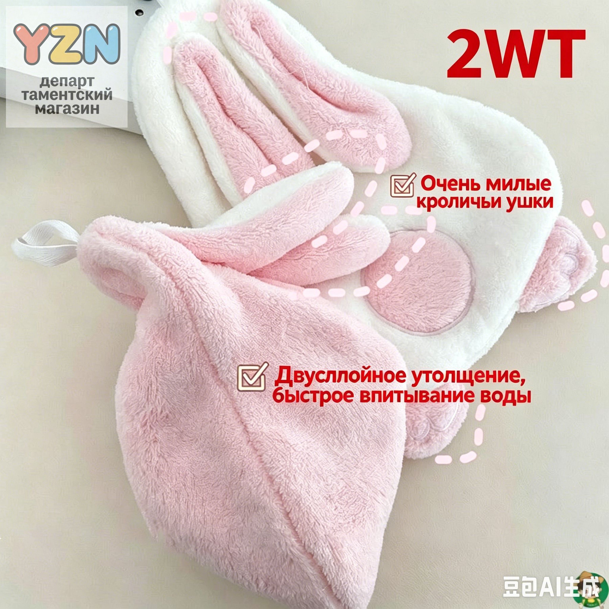 Полотенце кухонное, 2шт