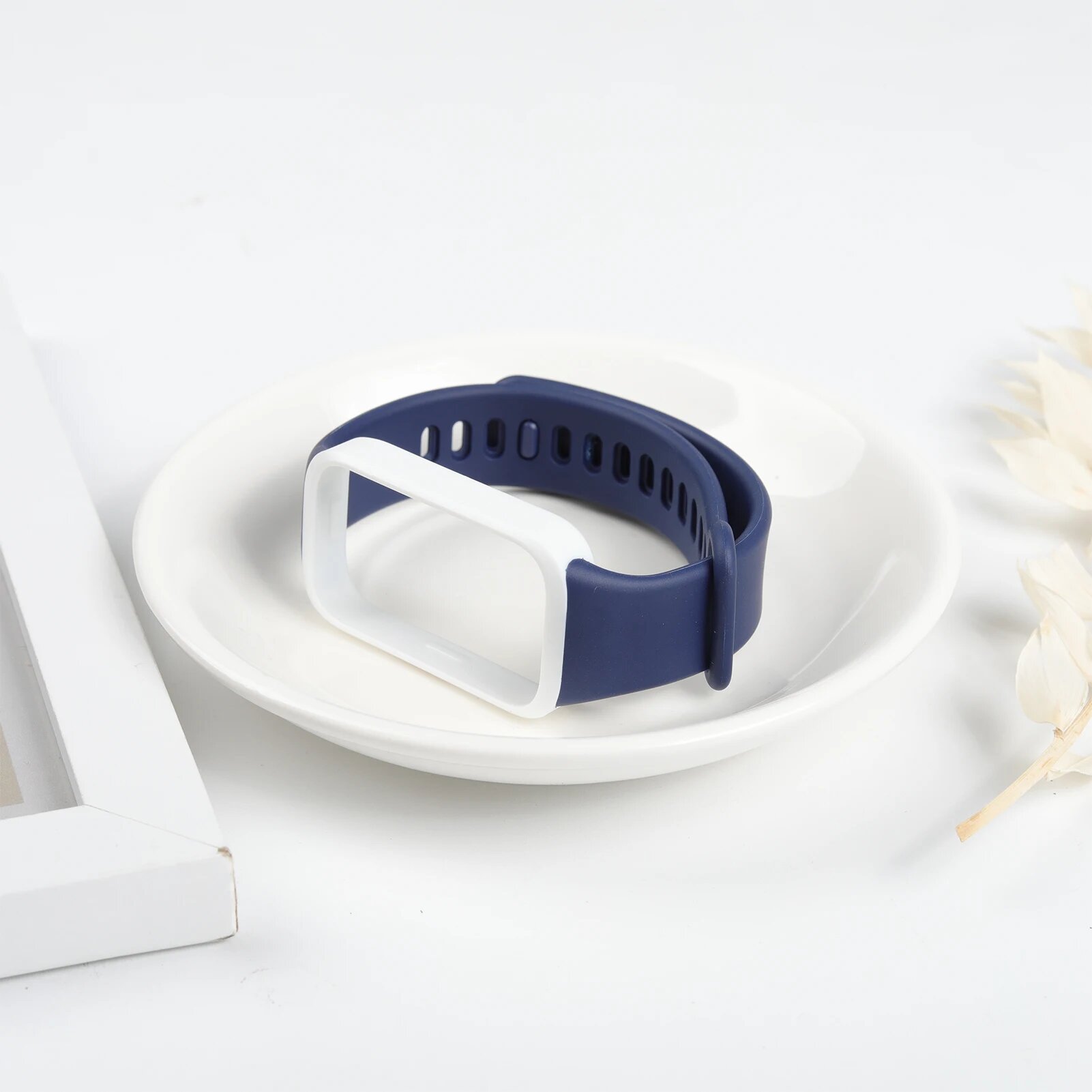 Чехол и ремешок для Xiaomi Redmi Band 3 midnight blue-white, For Mi Band 9 active