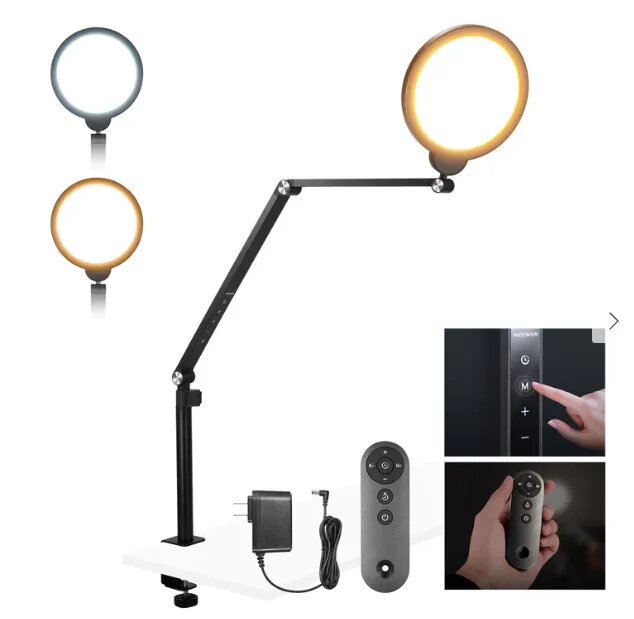NEEWER BASICS R18 18W 7" Круглый заполняющий светильник с настольной подставкой