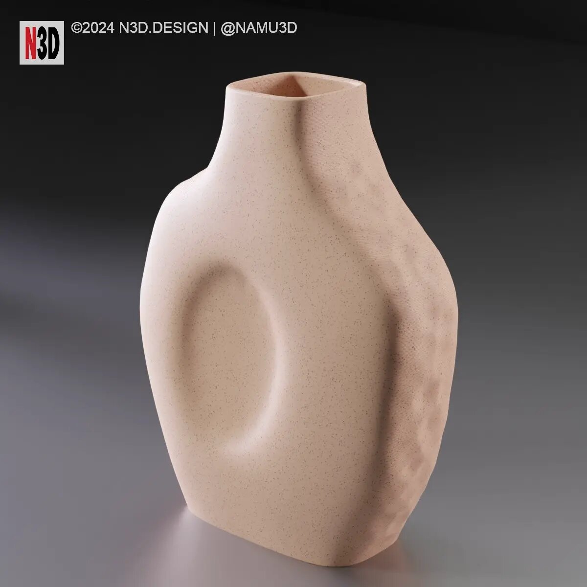 Ваза декоративная дизайнерская, 3D-печать, 3DOPRU арт. VASE-CC-8cdca2c2463e