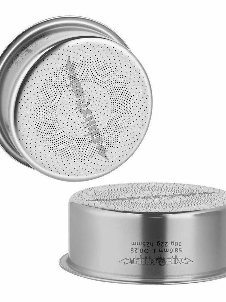 Корзина для Портафильтра Mischief Nazca 58.5mm для Эспрессо 20-22 г. Нержавеющая сталь. — фото 1