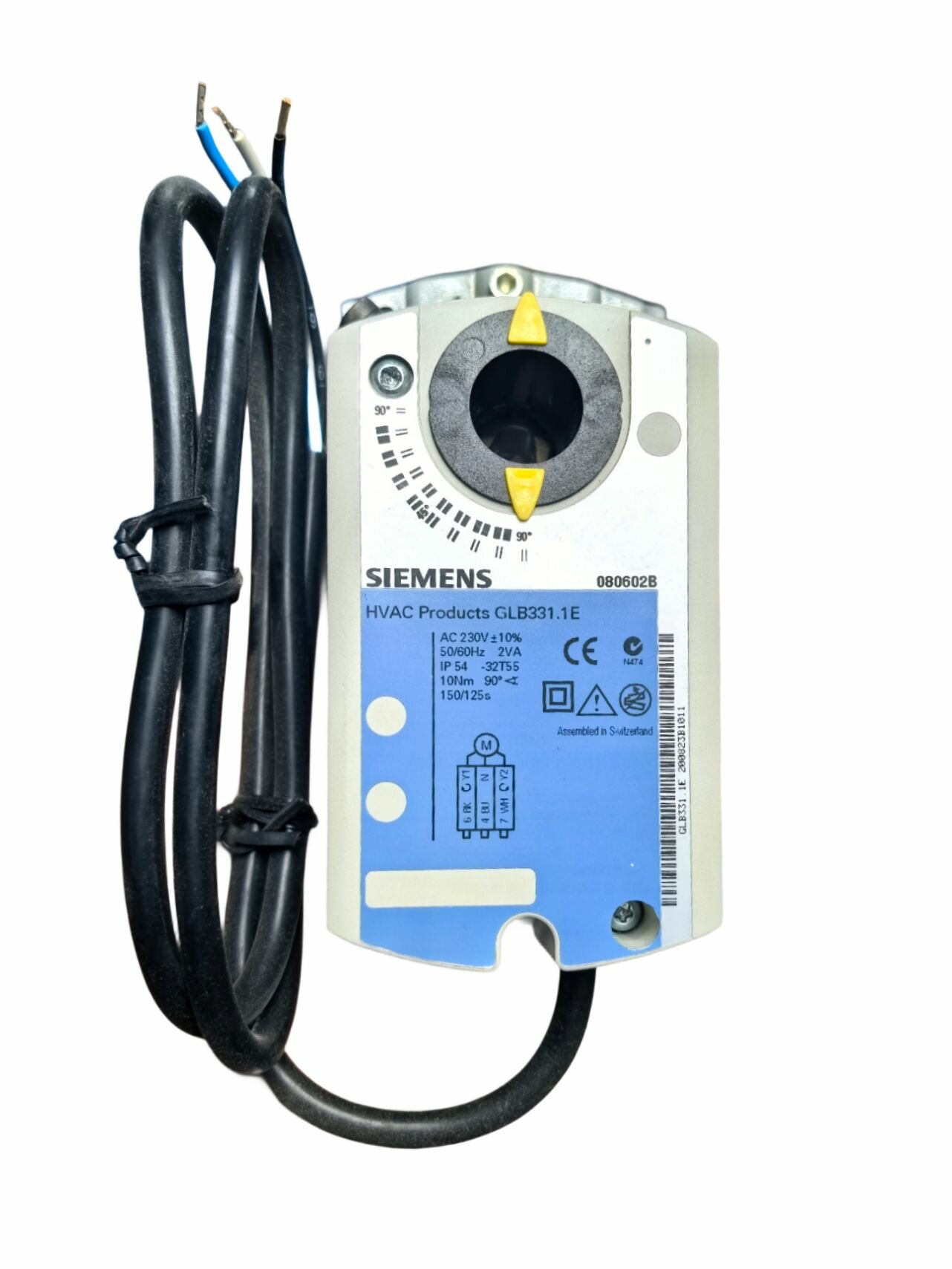 Привод воздушной заслонки Siemens GDB331.1E, 5Nm без пружинного возврата