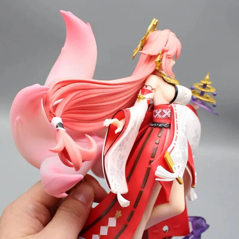 Фигурка Yae Miko из Genshin Impact, винил, высота 26 см, коллекционная модель, для фанатов аниме — фото 1