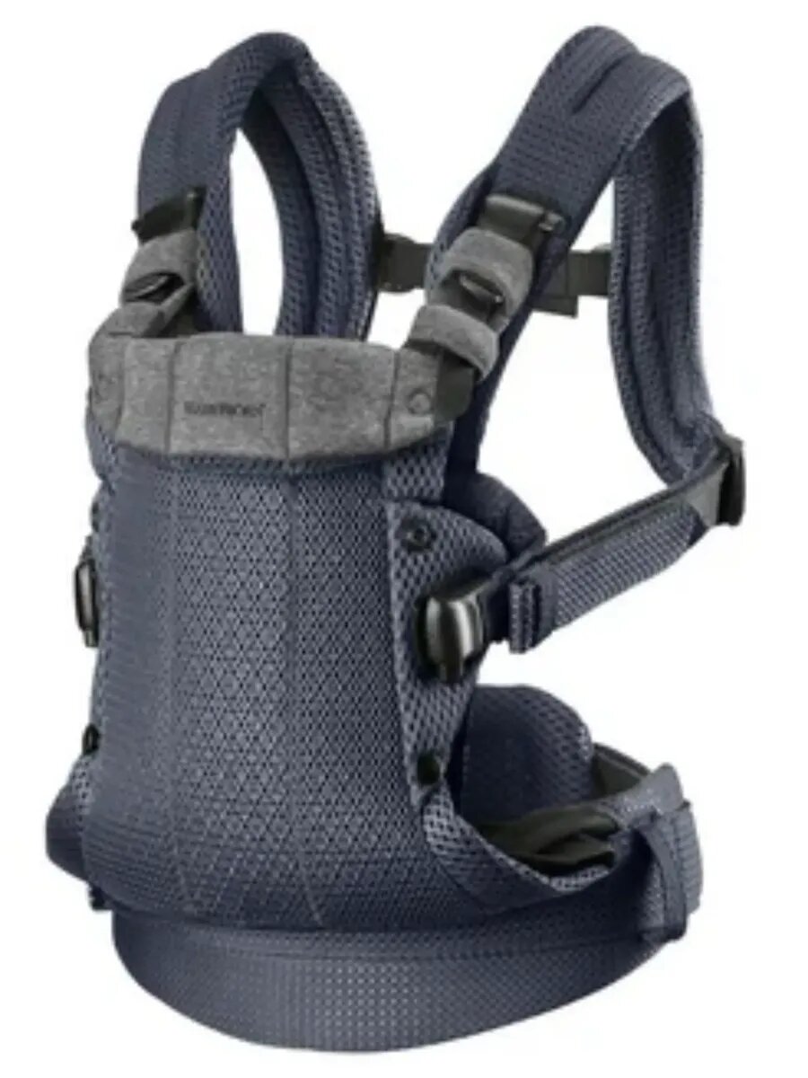 Эрго-рюкзак Baby Carrier "Harmony" 3D, Anthracite, для новорожденных, 0-3 года