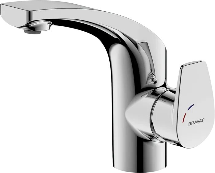 Смеситель для раковины Bravat Nizza F1353387CP-RUS с донным клапаном