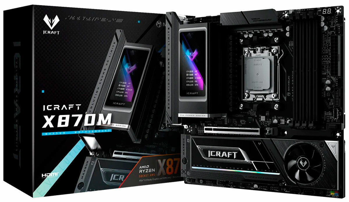 Материнская плата Maxsun MS-iCraft X870M (AM5, mATX)