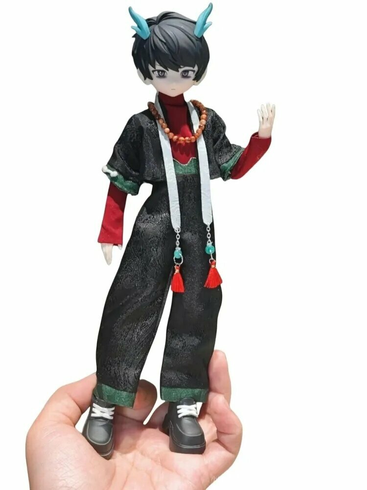 LEI-Doll 1/8 Кукла с шаровидными суставами BJD,(ZACK EVENT) ,23cm, полный набор прически, одежды и аксессуаров, коллекционная, подарок для девочек