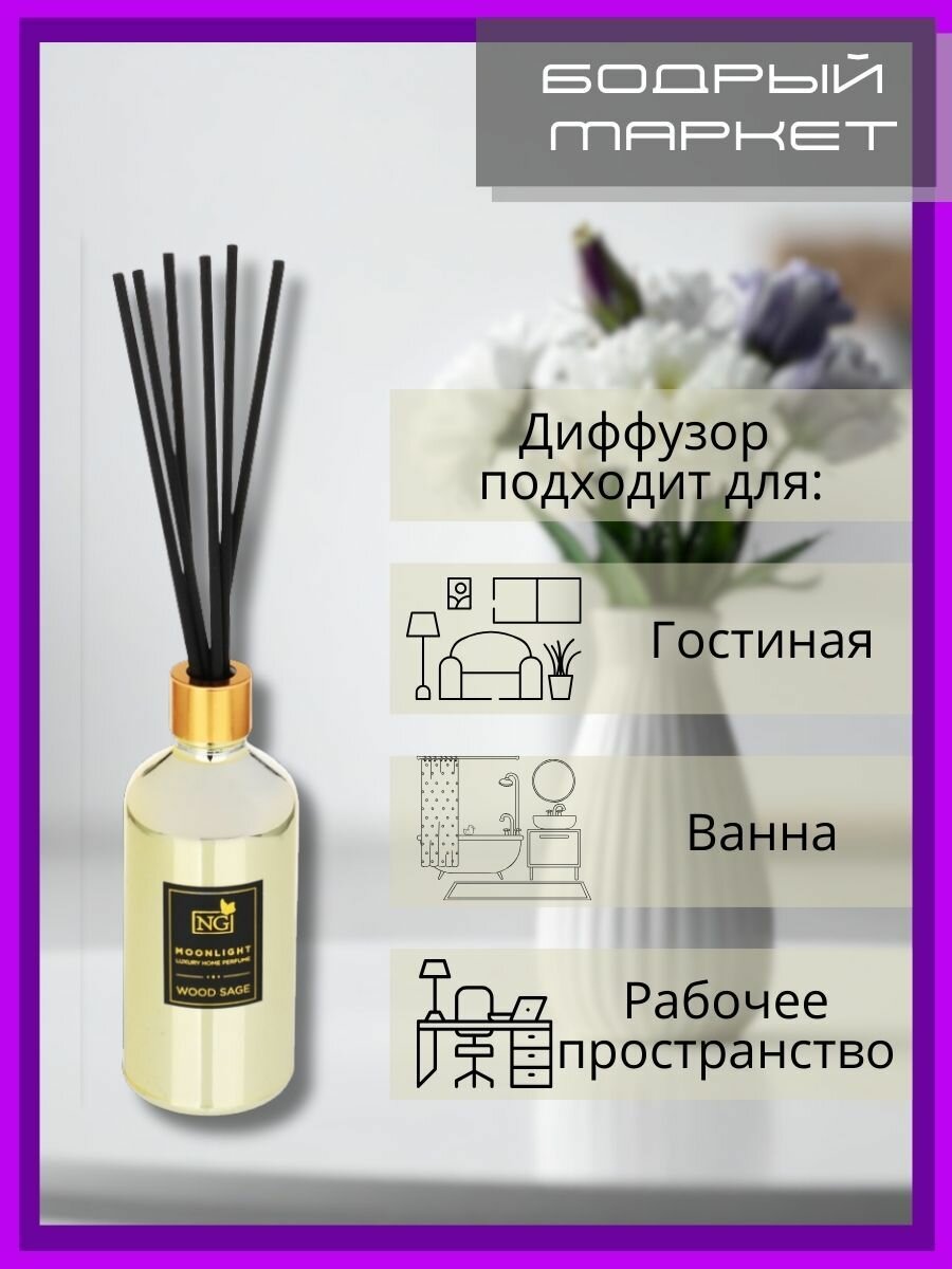 Диффузор Moonlight "Wood sage" 100 мл. — фото 1