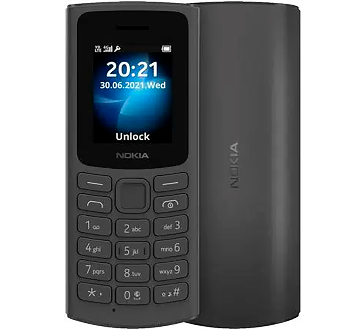 Мобильный телефон Nokia 105, Dual SIM, EAC1, CHARCOAL (TA-1557)