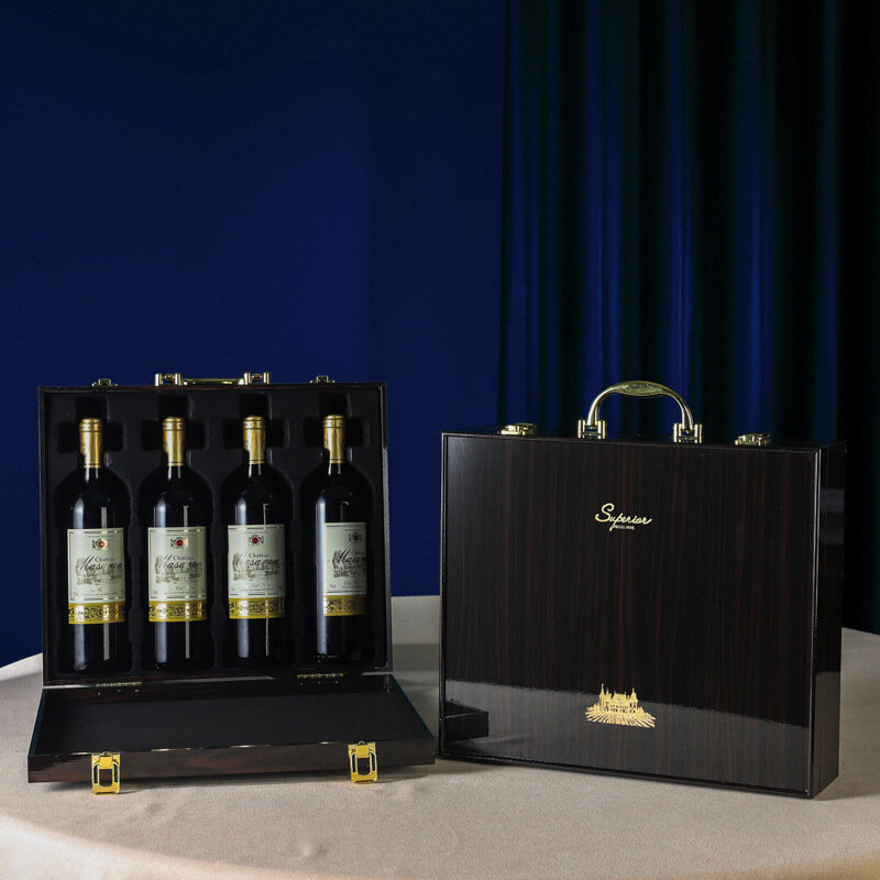 Подарочная коробка в наличии, новая модель подарочной коробки с двойной упаковкой, коробка для вина, пустая коробка, коробка премиум-класса.