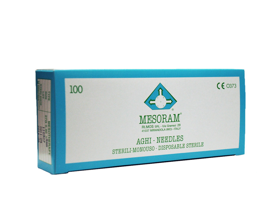 Иглы для мезотерапии 27G 0,4 х 4 мм (10 шт.), Mesoram (710301)