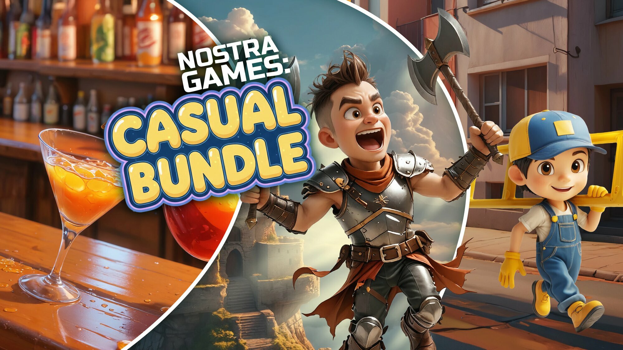 Crowd Fighters NOSTRA GAMES Casual Bundle для Sony PlayStation | PS5 | Игра навсегда | Быстрая доставка (Турция)