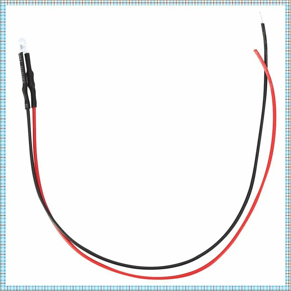 Светодиодный проводной светодиод Теплый белый