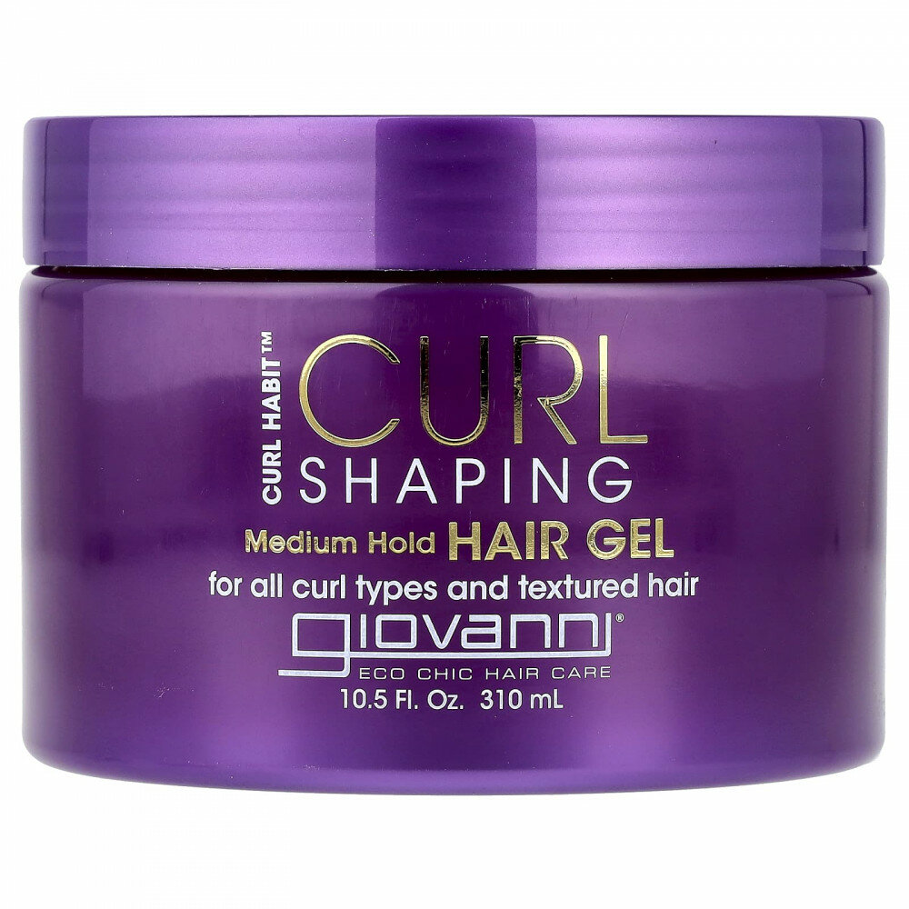 Giovanni, Curl Habit ™, гель для формирования локонов, средней фиксации, для всех типов локонов и текстурированных волос, 310 мл (10,5 жидк. Унции)