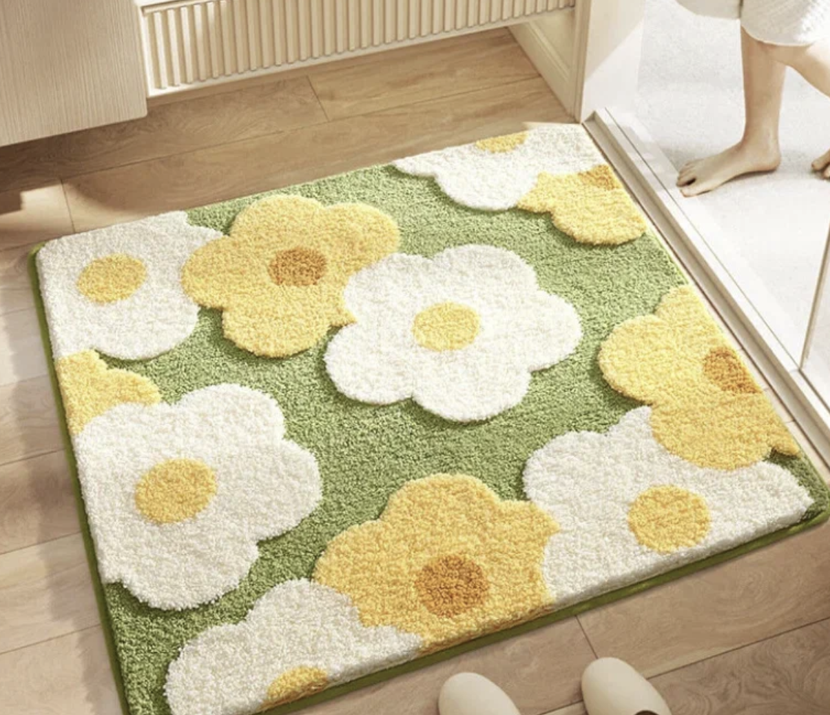 Замшевый ковер House of Wishes с цветочным рисунком, 3D Квадратный ковер, 60*60 см