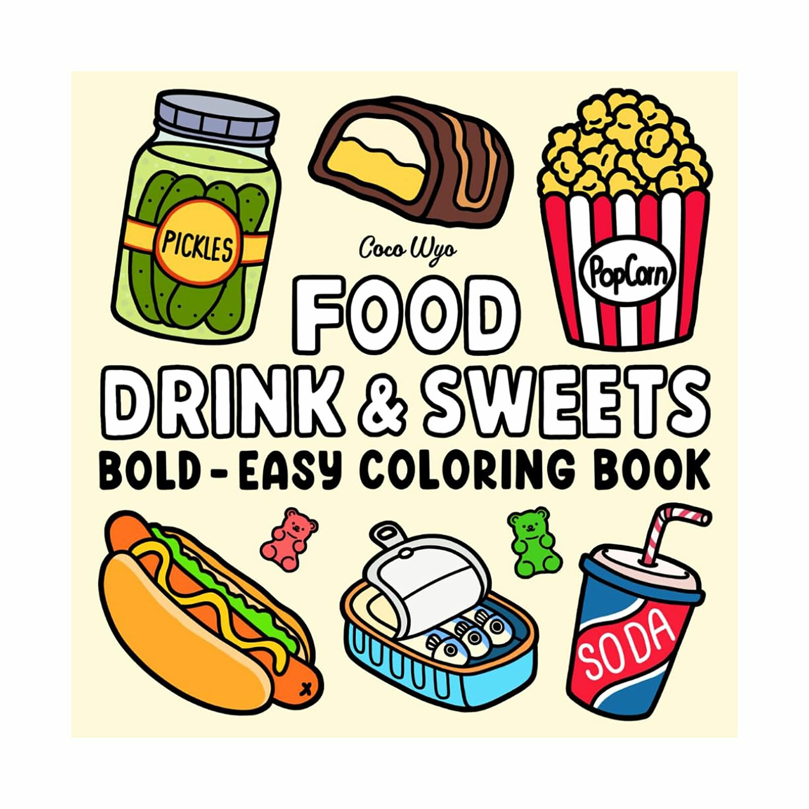 Раскраска антистресс для детей и взрослых "food drink & sweets coloring book"