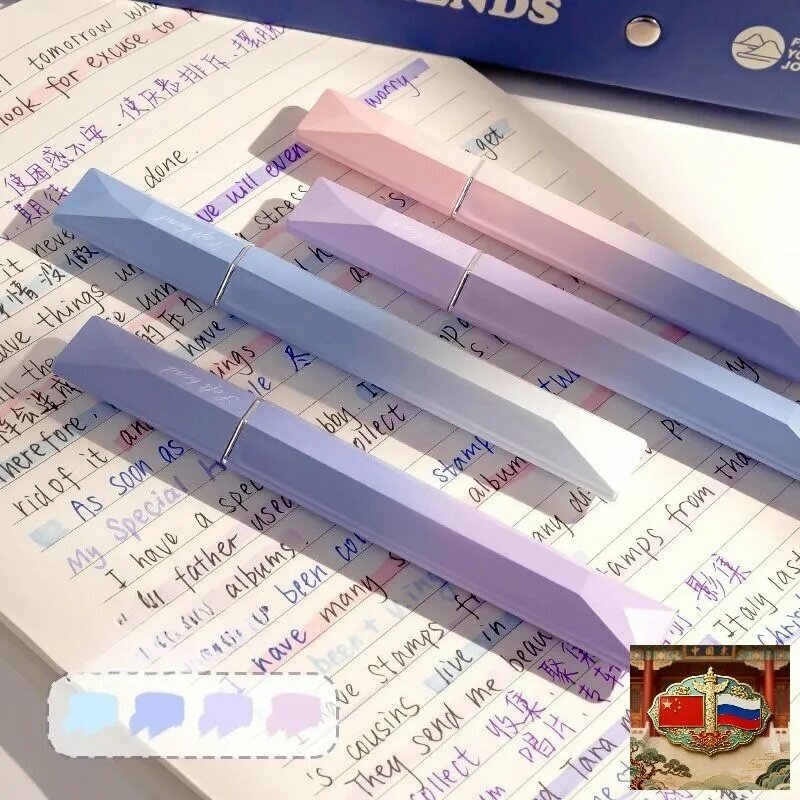 Маркер Акварельный, толщина: 4 мм, 4 шт. для выделения текста, для граффити