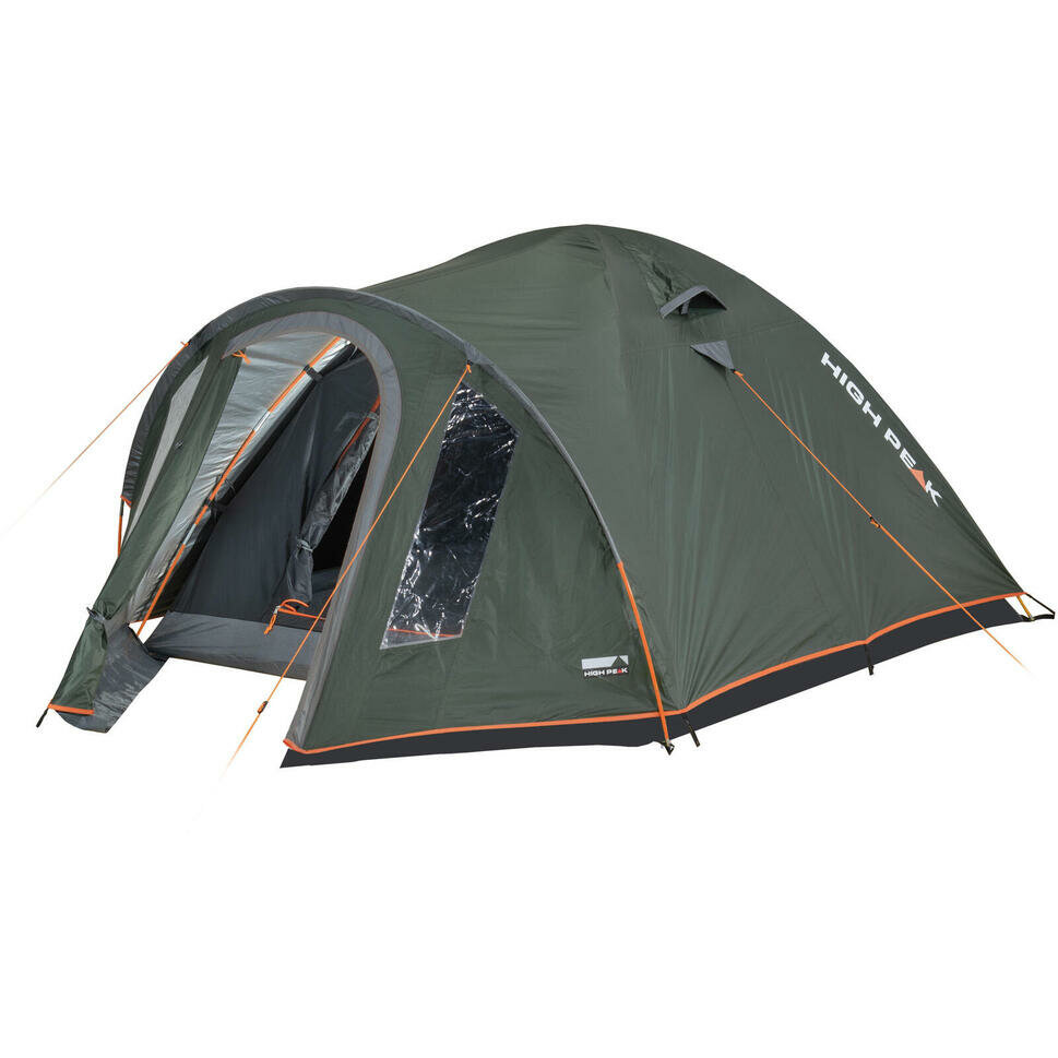 Decathlon Куполообразная двухместная палатка High Peak Nevada 2.1 на 2 человека, без ПФУ, защита от УФ-излучения 80 %