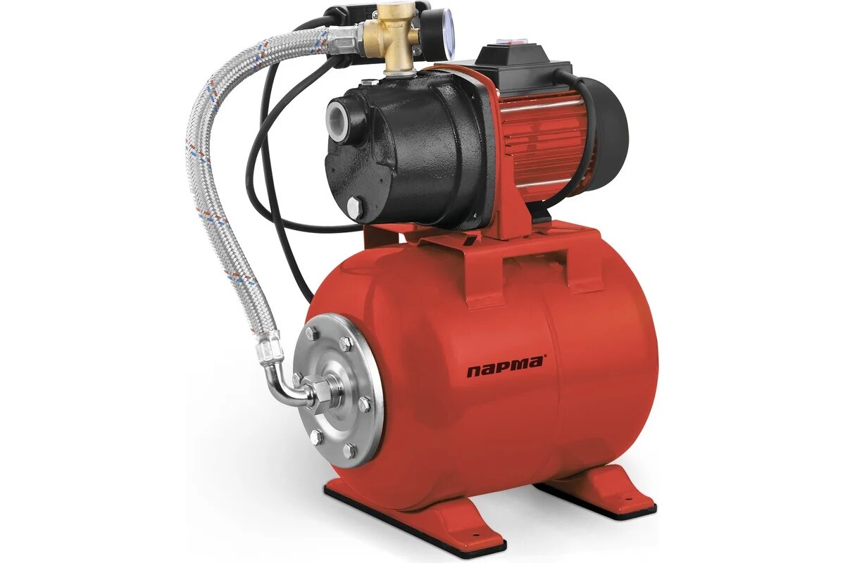 Насосная станция Парма СН-1100Ч, 1100 Вт, 77 л/мин, ресивер 19 л, IPX4