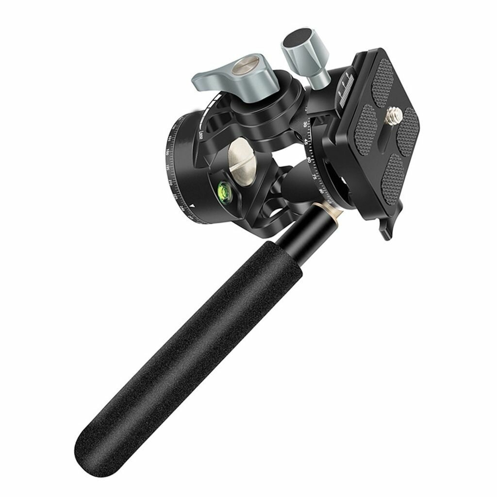 Мобильная платформа, Гидравлическая демпфирующая головка для беззеркальных камер с длинными объективами, мини двойная панорамная двухосная гидравлическая головка