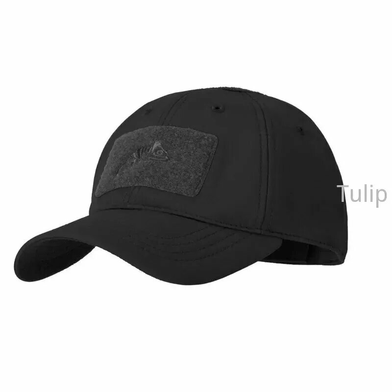 Бейсболка Helikon-Tex Winter Cap Black Зимняя тактическая из полиэстера и полиуретана, для рыбалки и туризма, One Size