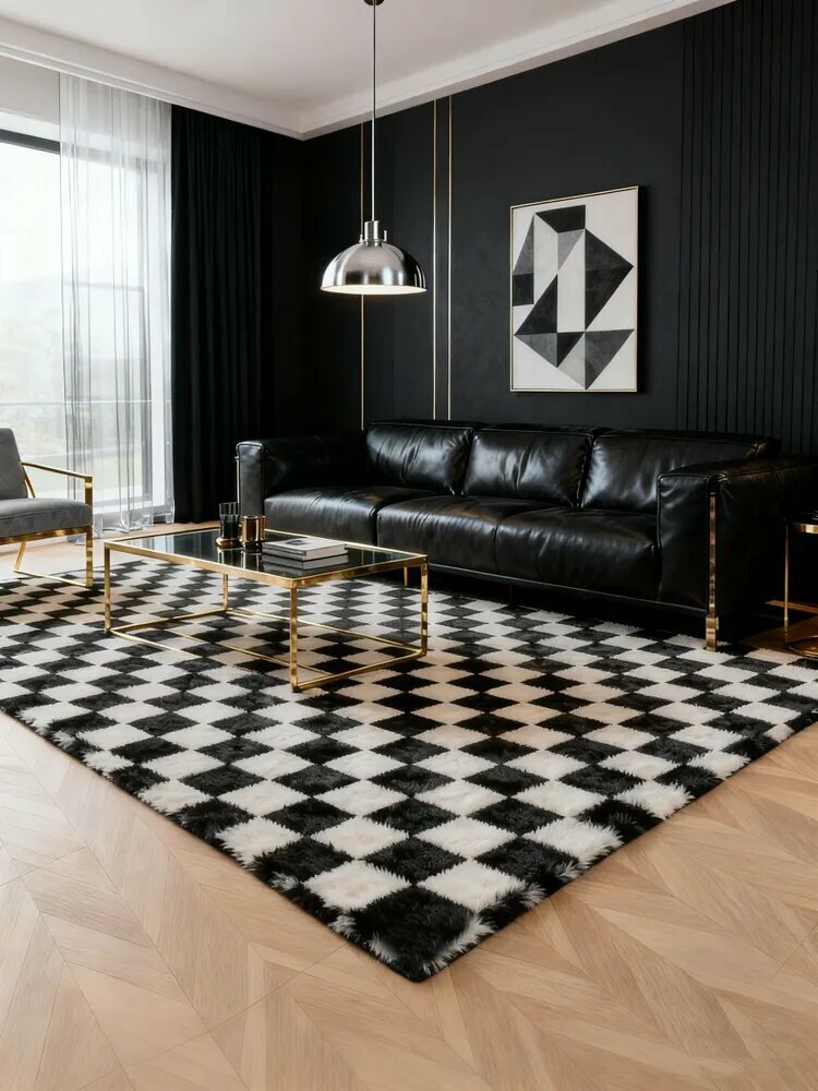 Ковер Ковёр в шахматном стиле 180x200 см