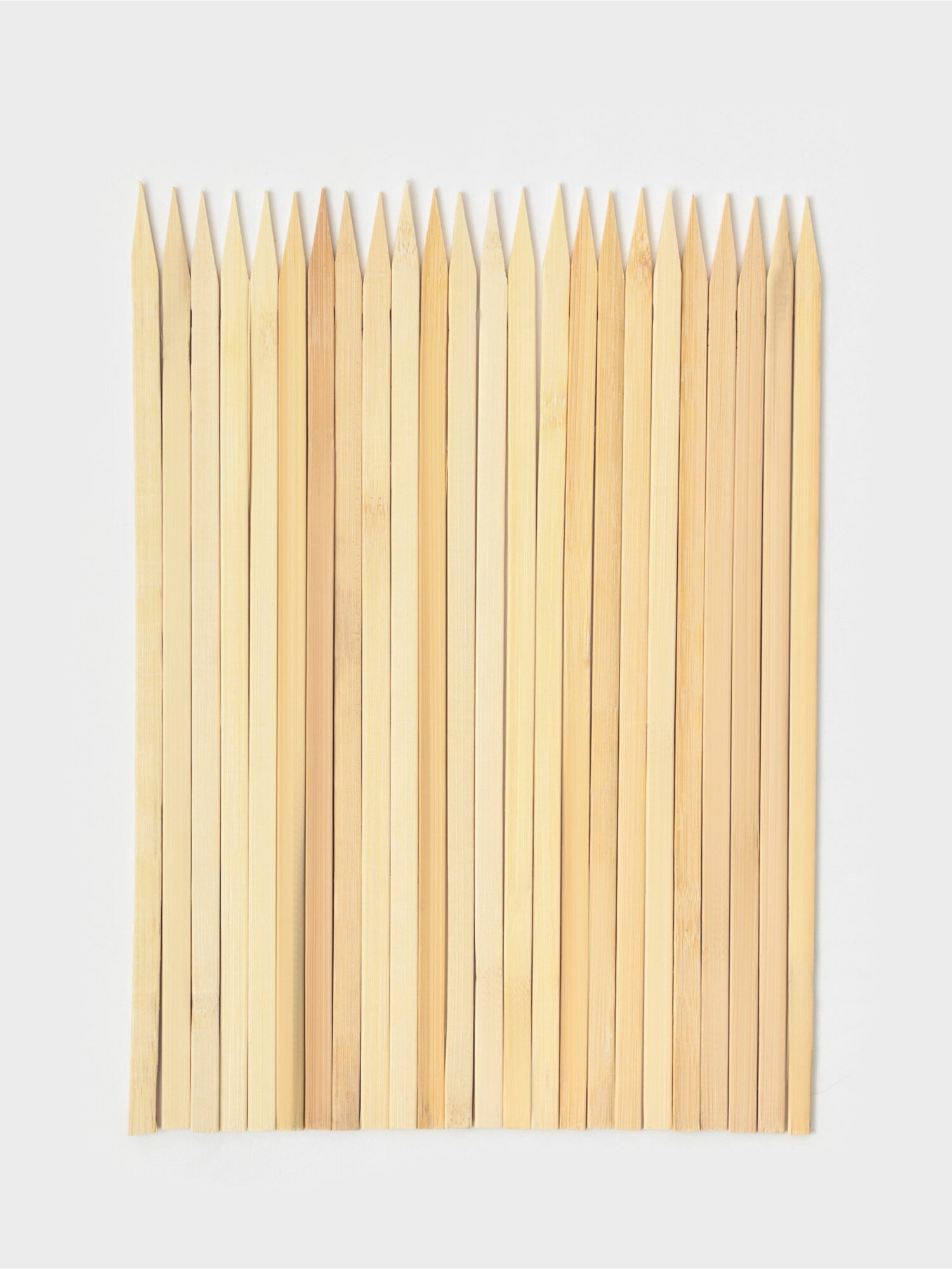 Набор шампуров 30 см, 20 шт, бамбук, цвет: бежевый, размер упаковки: 9 x 1.5 x 30 см.